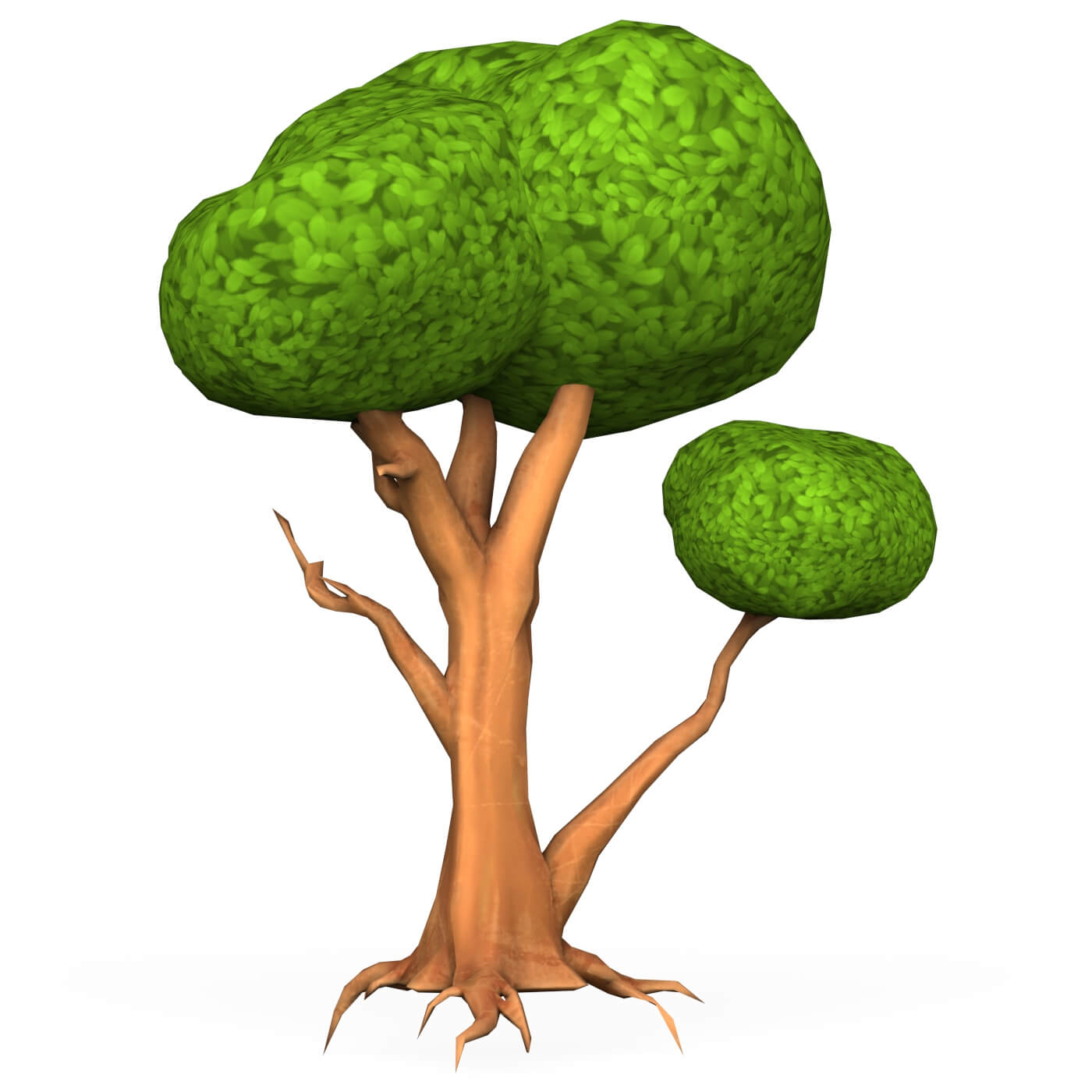 Cartoon Low Poly Tree 03 - 3D Model by TreeWorld3d