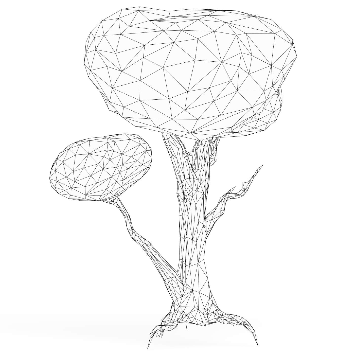 Cartoon Low Poly Tree 03 - 3D Model by TreeWorld3d