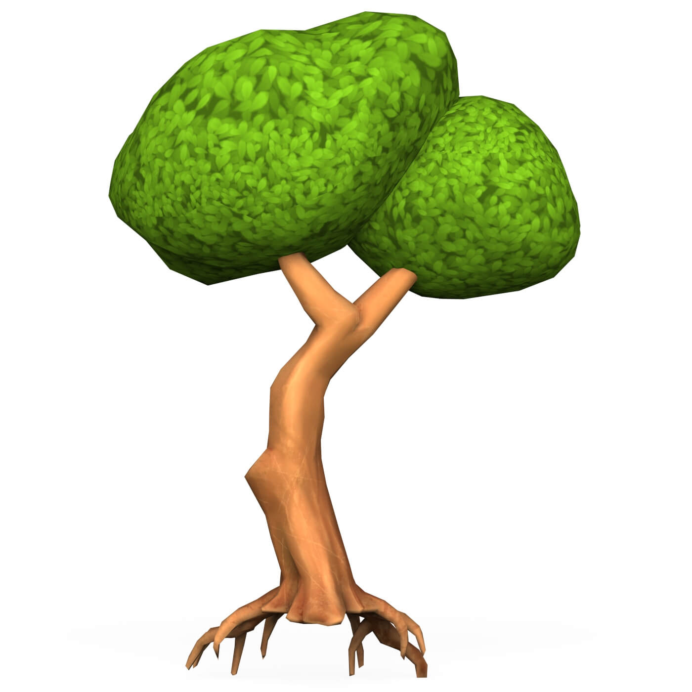 Cartoon Low Poly Tree 04 - 3D Model by TreeWorld3d