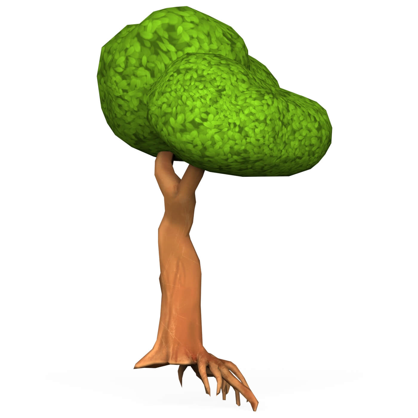 Cartoon Low Poly Tree 04 - 3D Model by TreeWorld3d