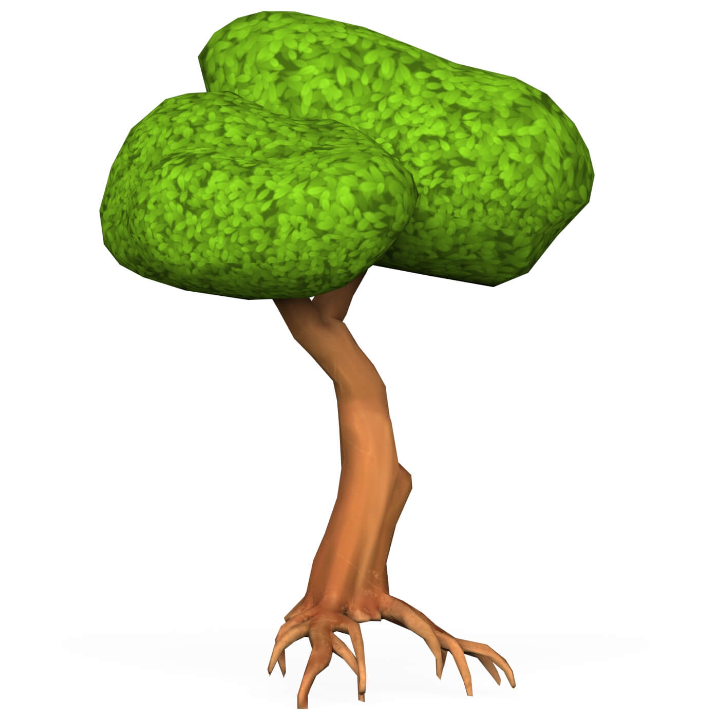 Cartoon Low Poly Tree 04 - 3D Model by TreeWorld3d