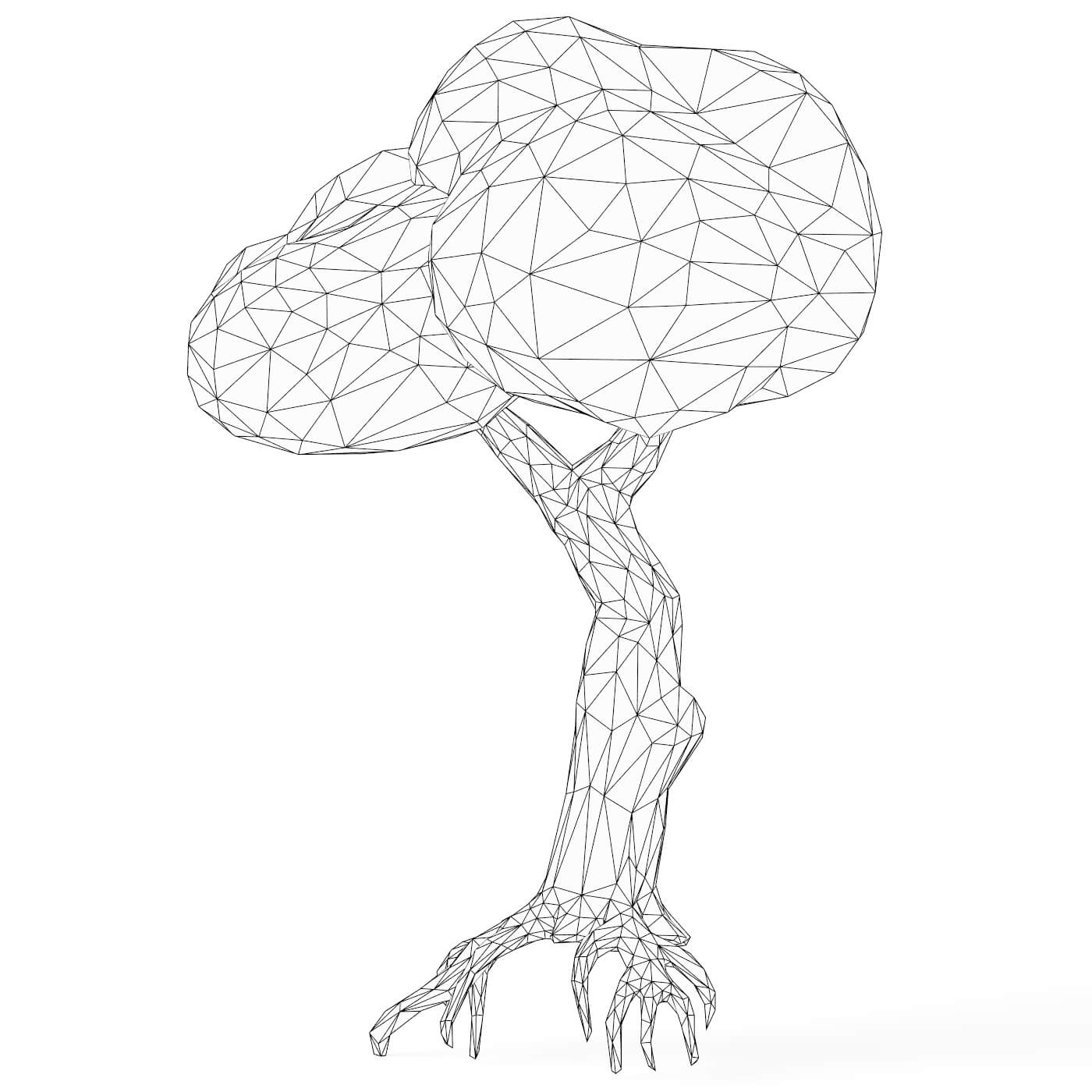 Cartoon Low Poly Tree 04 - 3D Model by TreeWorld3d