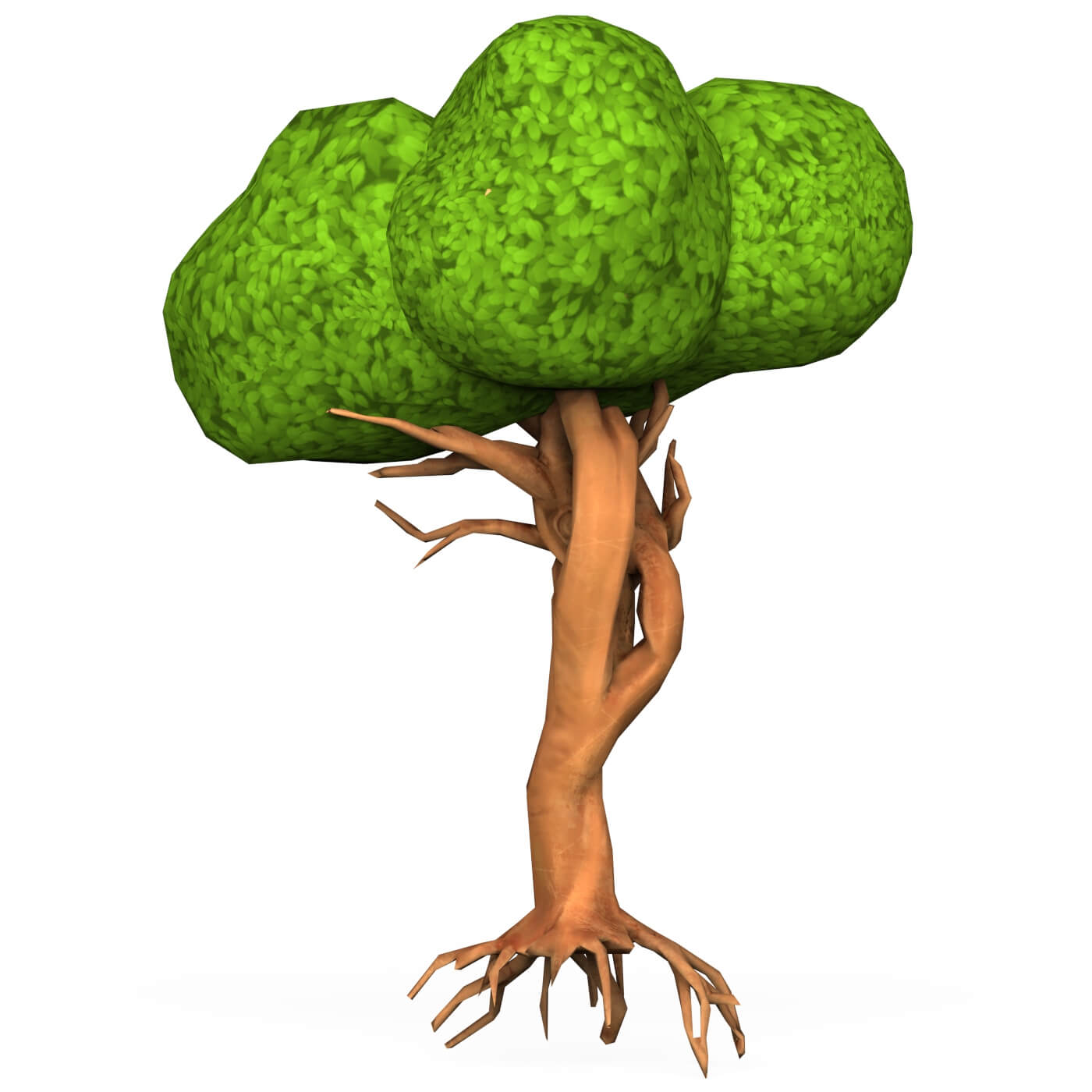 Cartoon Low Poly Tree 05 - 3D Model by TreeWorld3d