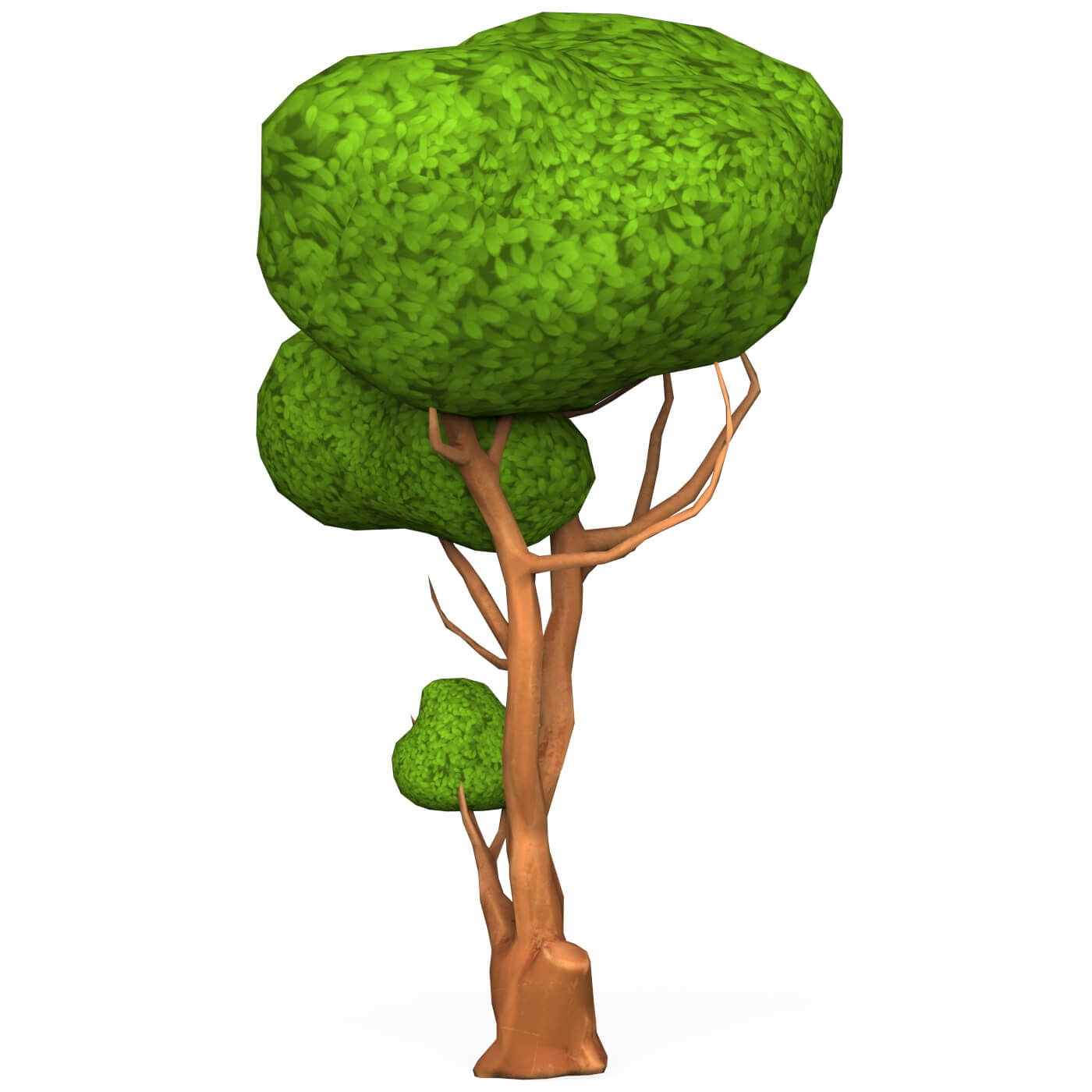 Cartoon Low Poly Tree 06 - 3D Model by TreeWorld3d