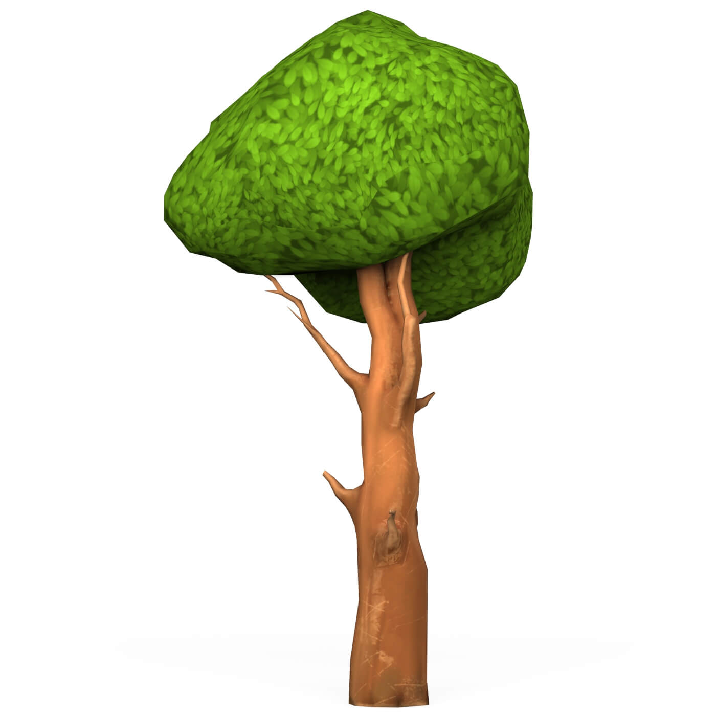 Cartoon Low Poly Tree 07 - 3D Model by TreeWorld3d