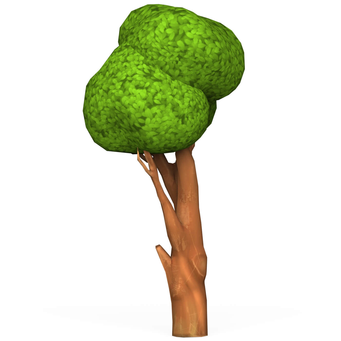 Cartoon Low Poly Tree 08 - 3D Model by TreeWorld3d