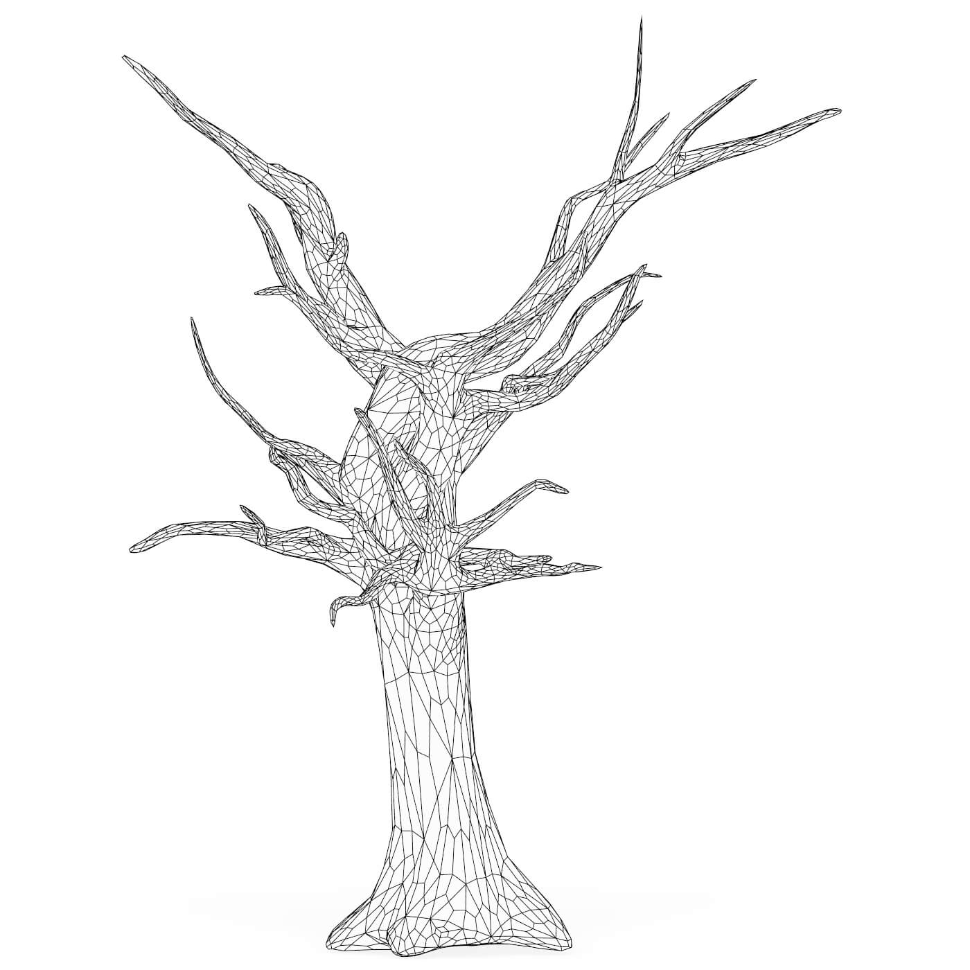 Cartoon Tree Trunk 01 - 3D Model by TreeWorld3d