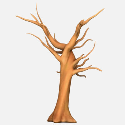 Cartoon Tree Trunk 01 - 3D Model by TreeWorld3d