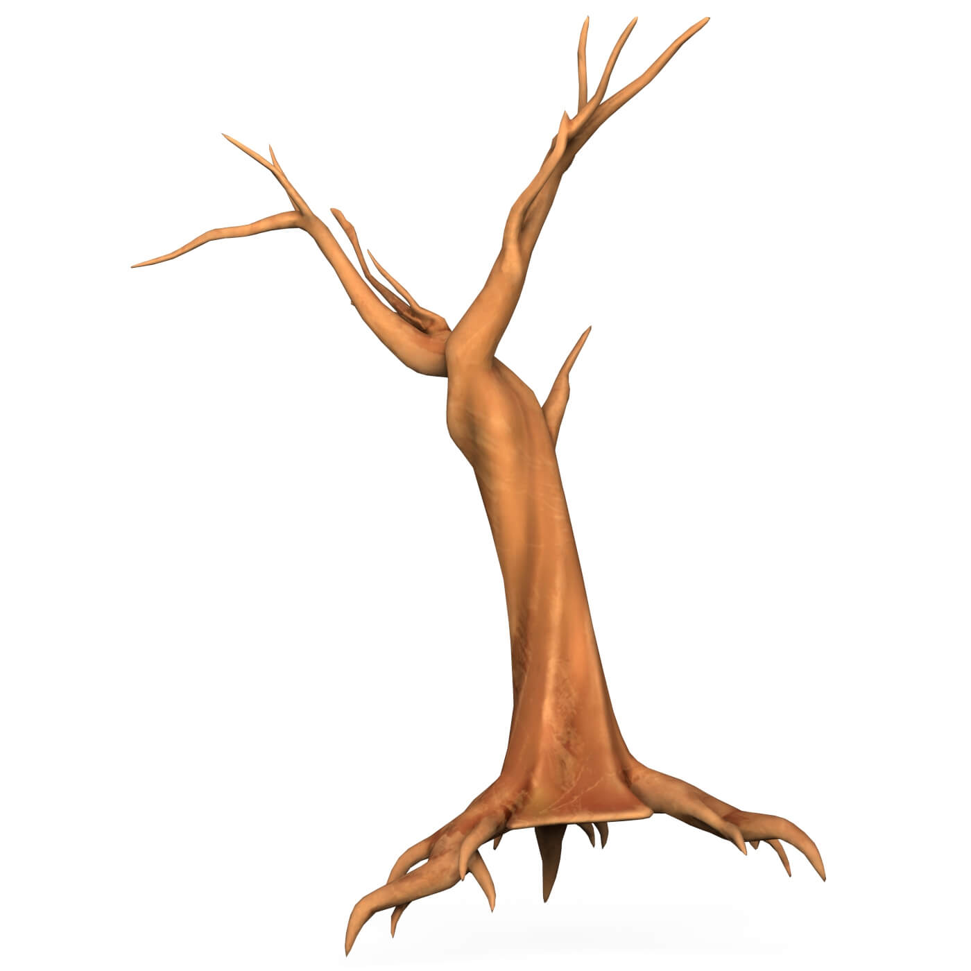 Cartoon Tree Trunk 02 - 3D Model by TreeWorld3d