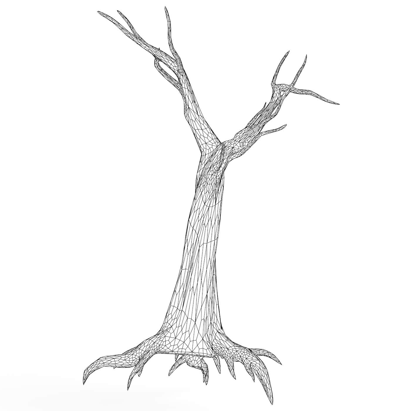 Cartoon Tree Trunk 02 - 3D Model by TreeWorld3d