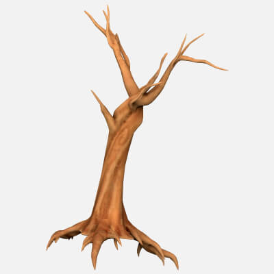 Cartoon Tree Trunk 02 - 3D Model by TreeWorld3d