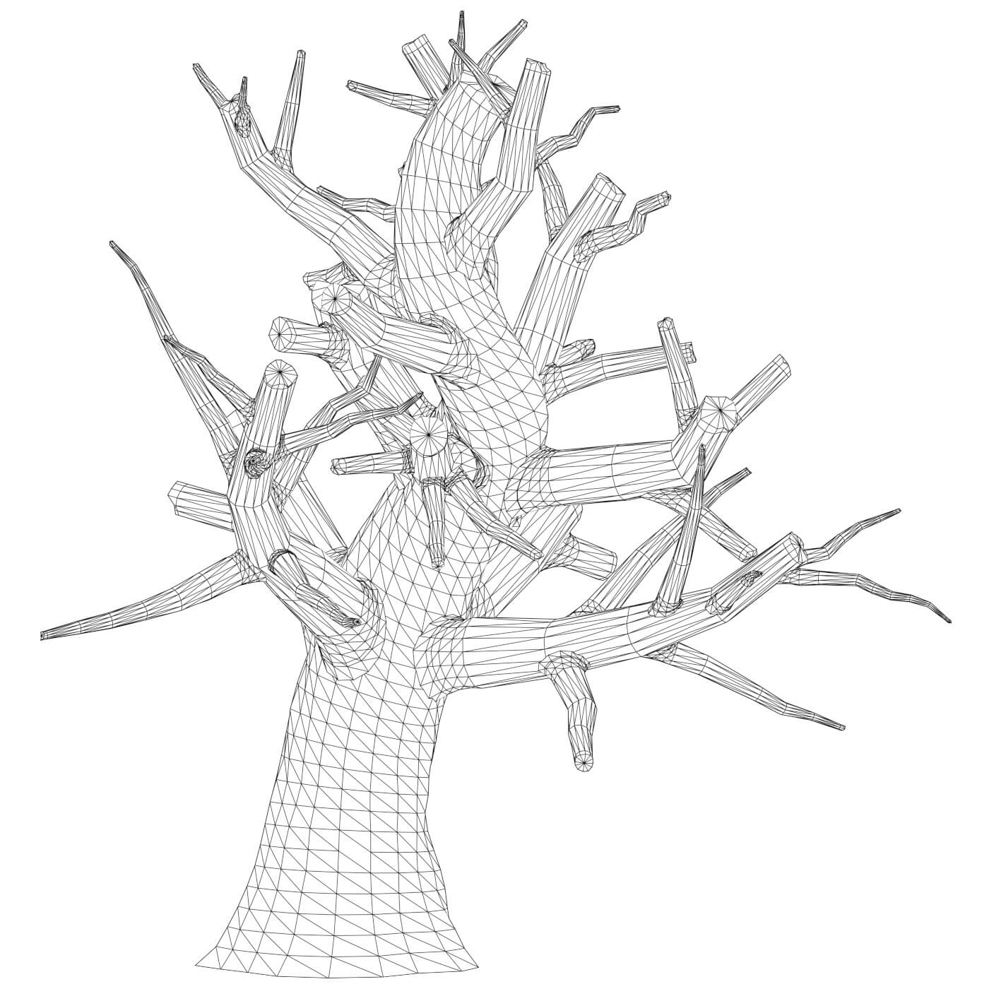 Game Ready Dead Tree 01 - 3D Model by TreeWorld3d