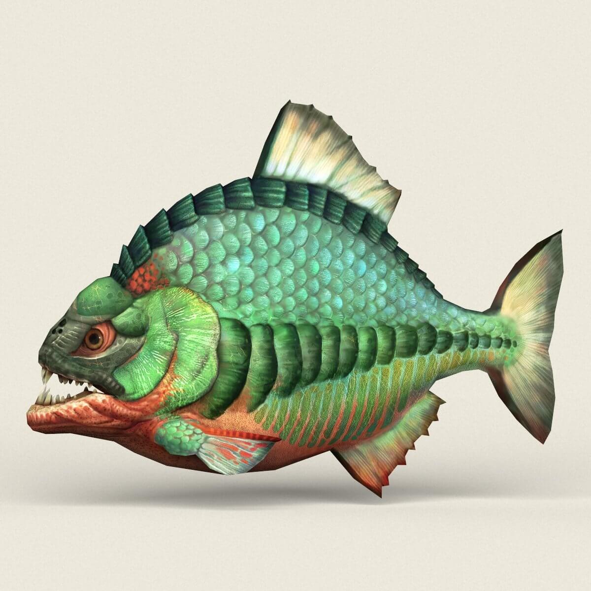 Fantasy Fish - 3D Model by TreeWorld3d