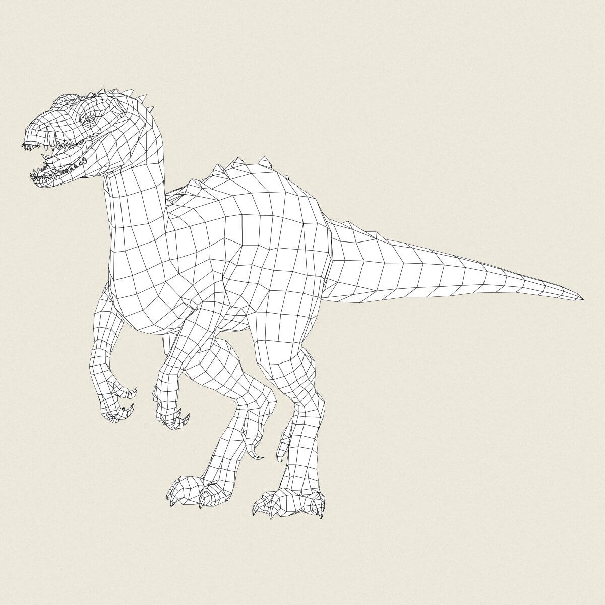 Fantasy Raptor - 3D Model by TreeWorld3d