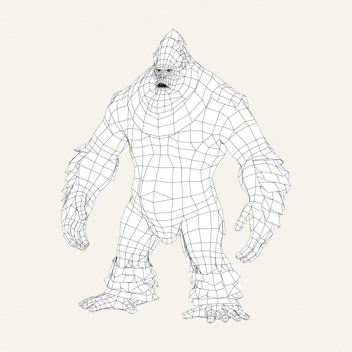 Fantasy Yeti - 3D Model by TreeWorld3d