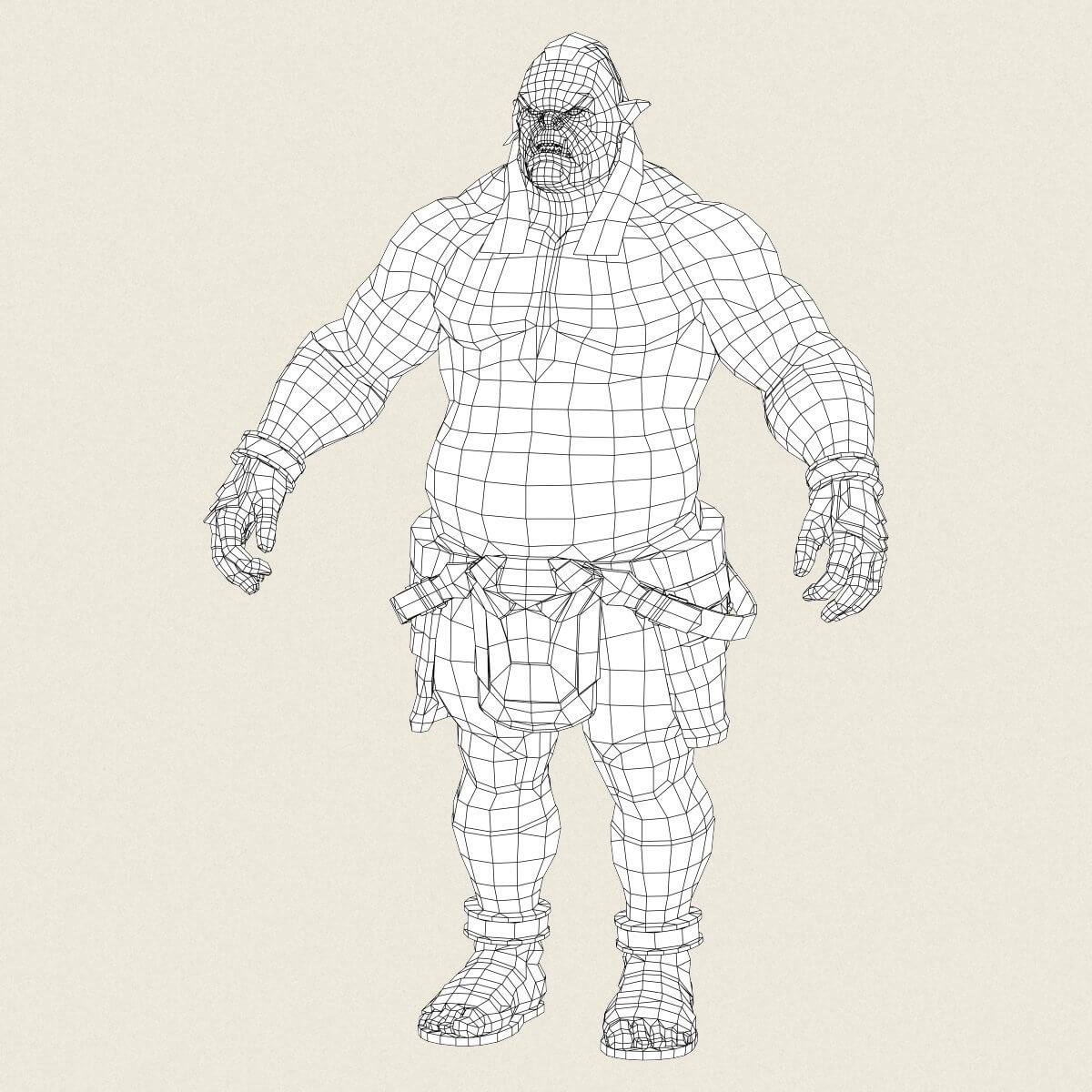 Orc Character - 3D Model by TreeWorld3d