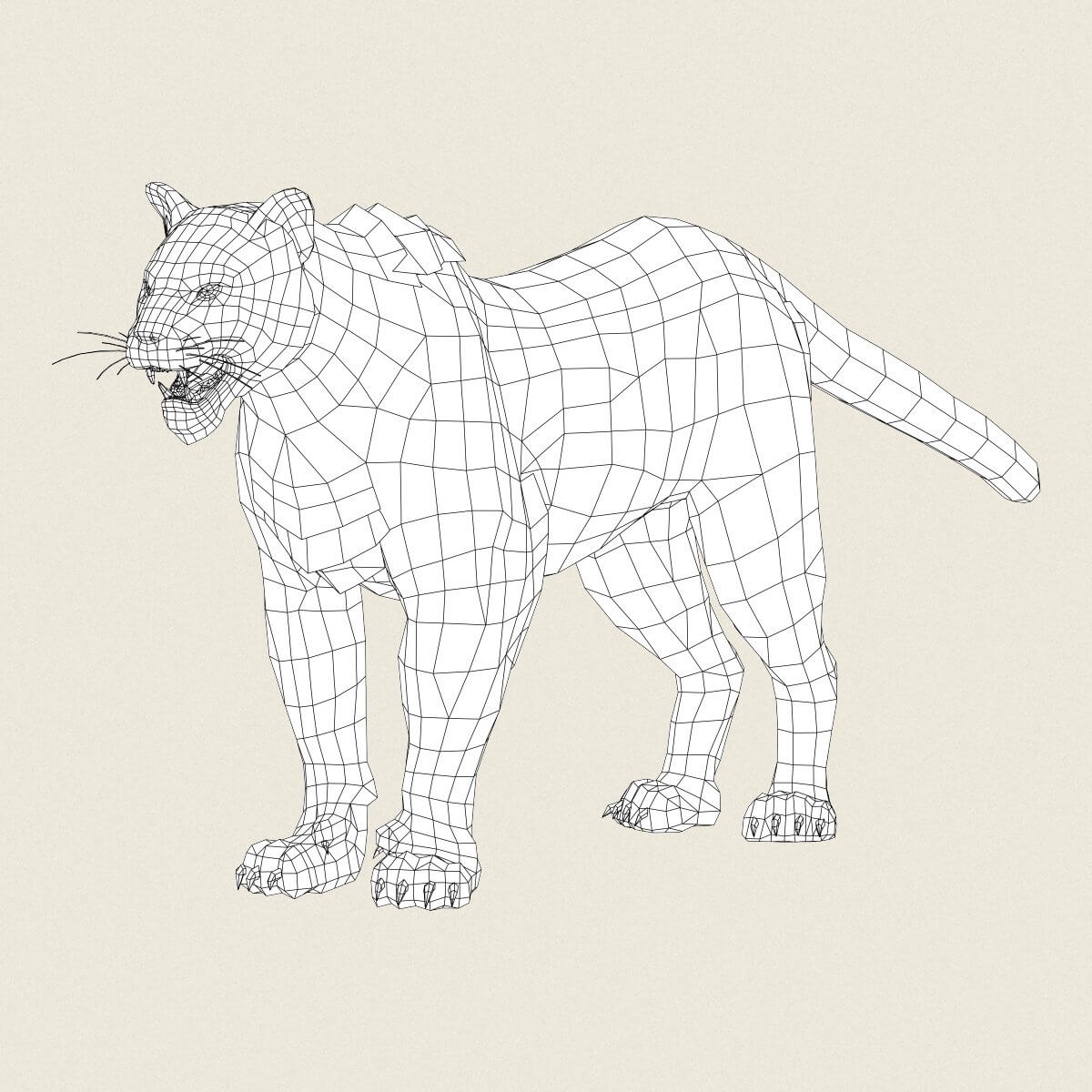 Puma - 3D Model by TreeWorld3d