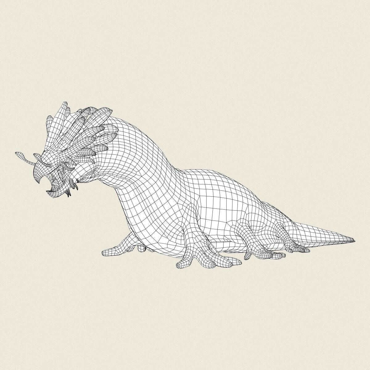 Sea Monster - 3D Model by TreeWorld3d