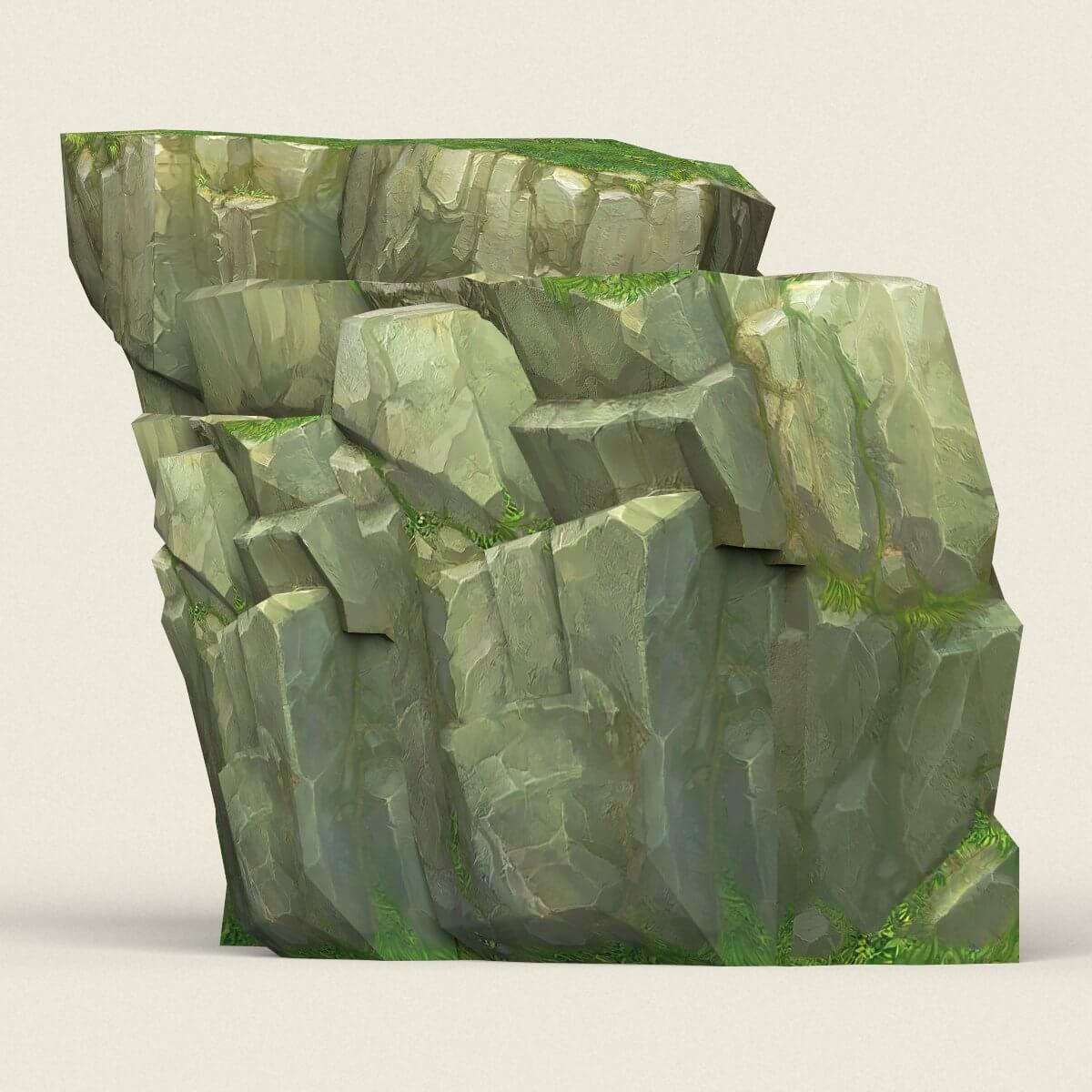 Stone Cliff 17 - 3D Model by TreeWorld3d
