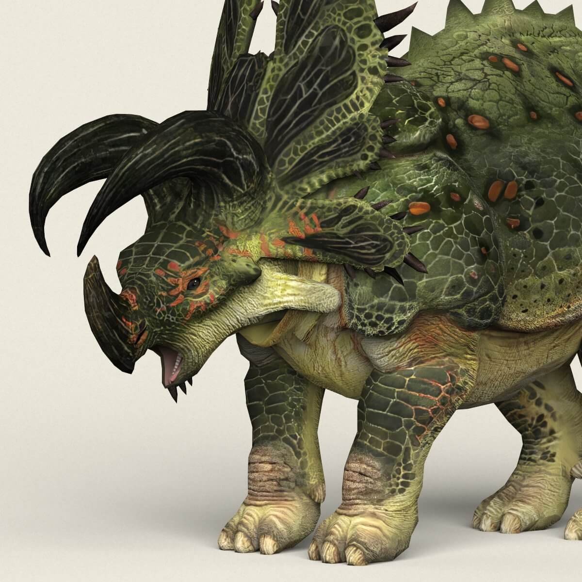 Triceratops Dinosaur - 3D Model by TreeWorld3d