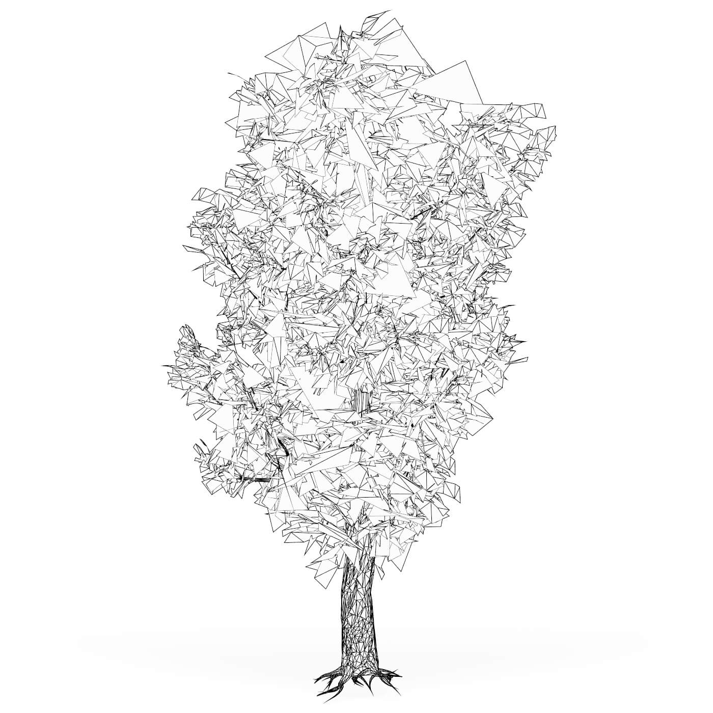 Low Poly Oak Tree 01 - 3D Model by TreeWorld3d