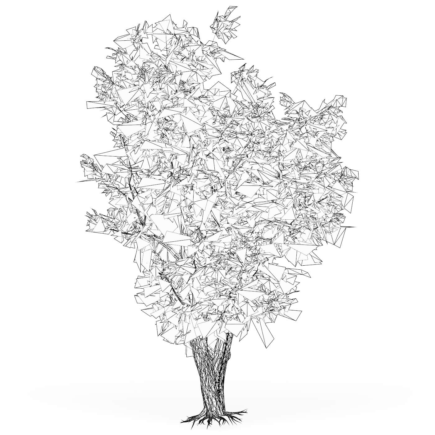 Low Poly Oak Tree 02 - 3D Model by TreeWorld3d