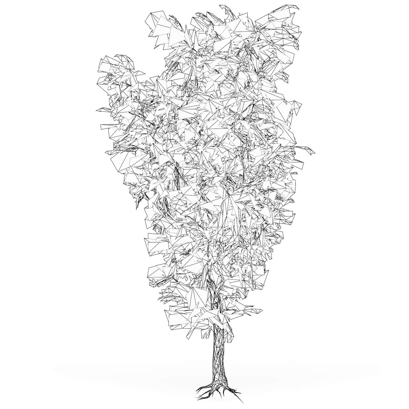 Low Poly Oak Tree 03 - 3D Model by TreeWorld3d