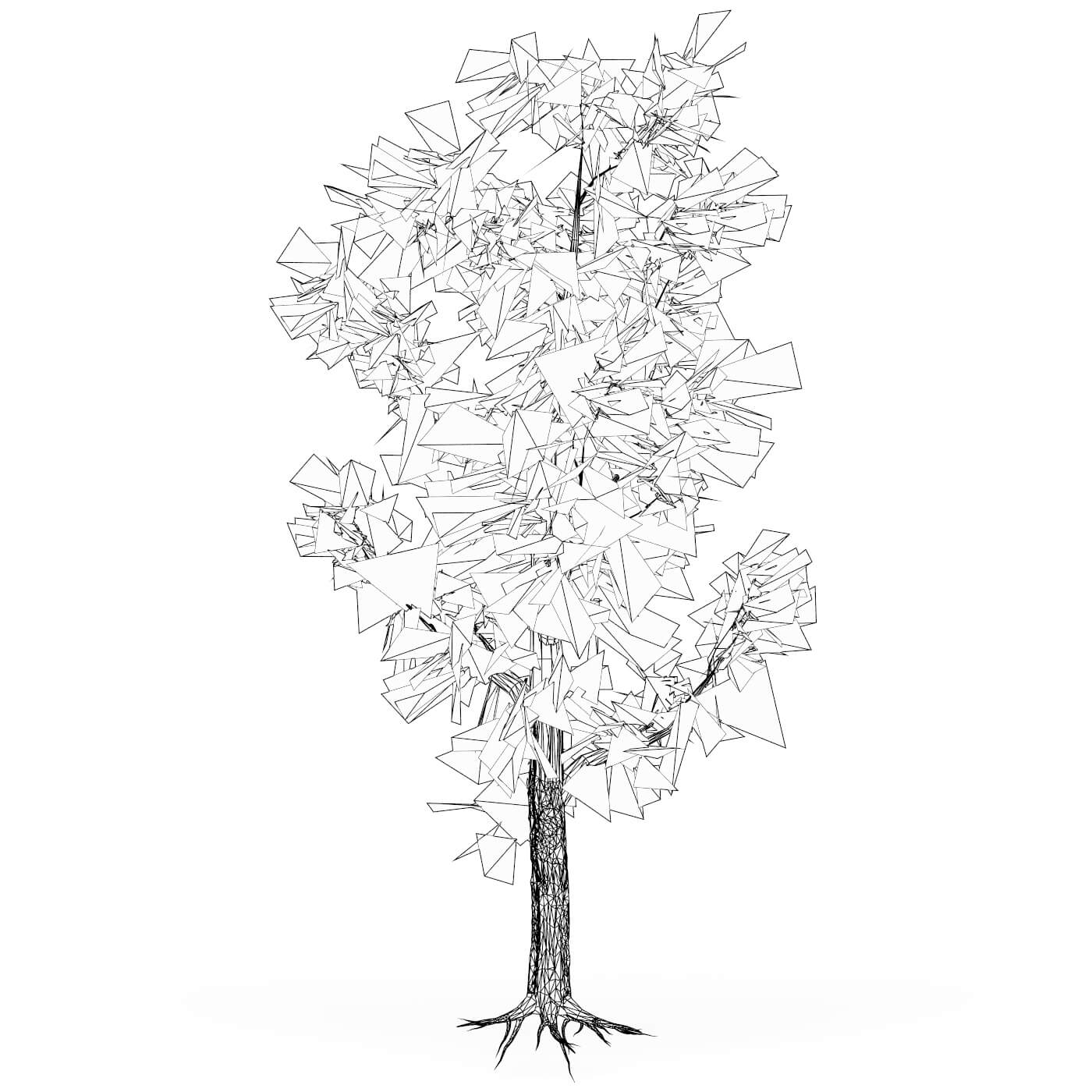 Low Poly Oak Tree 06 - 3D Model by TreeWorld3d