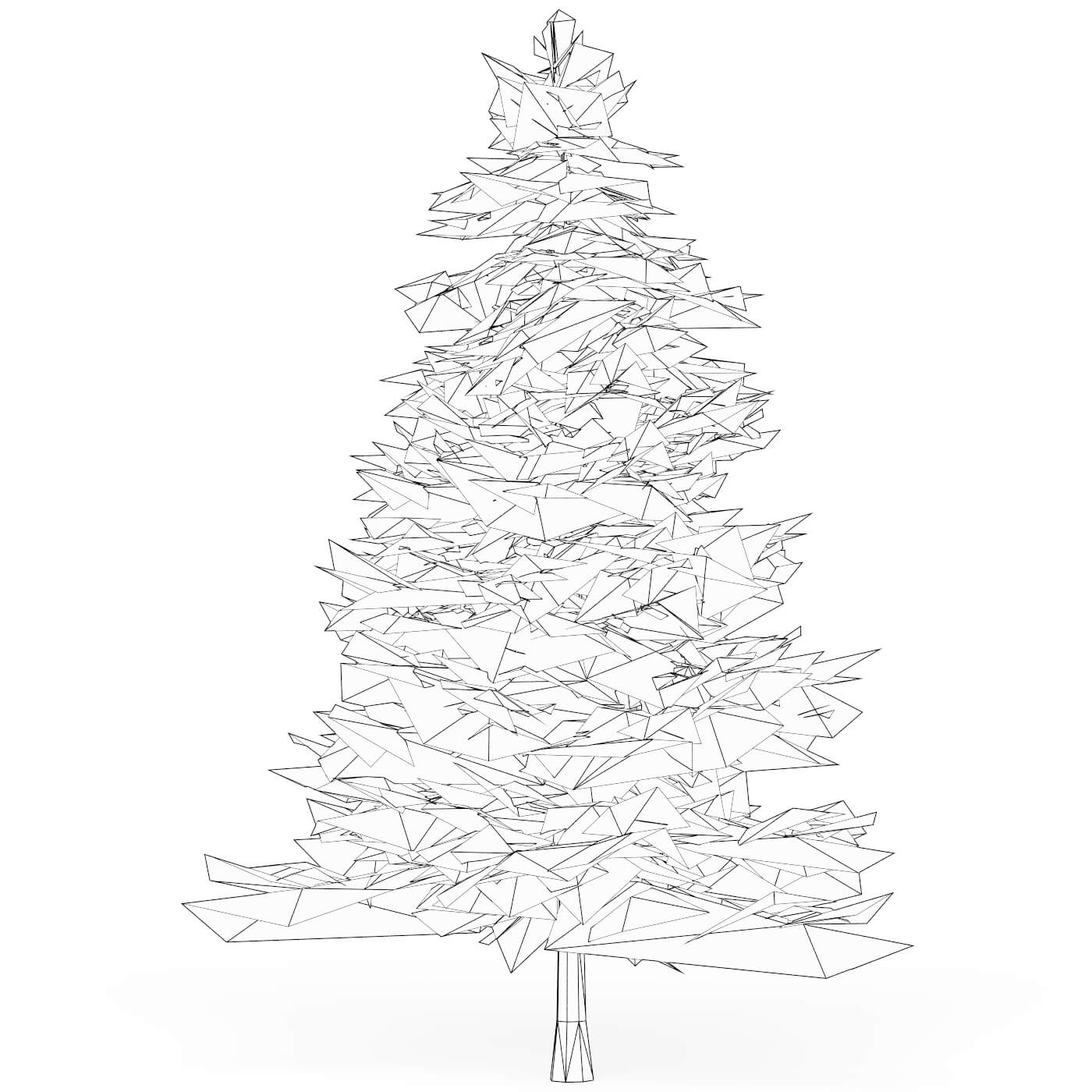 Low Poly Pine Tree 02 - 3D Model by TreeWorld3d