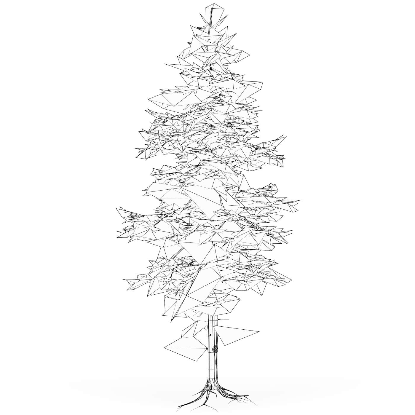 Low Poly Pine Tree 03 - 3D Model by TreeWorld3d