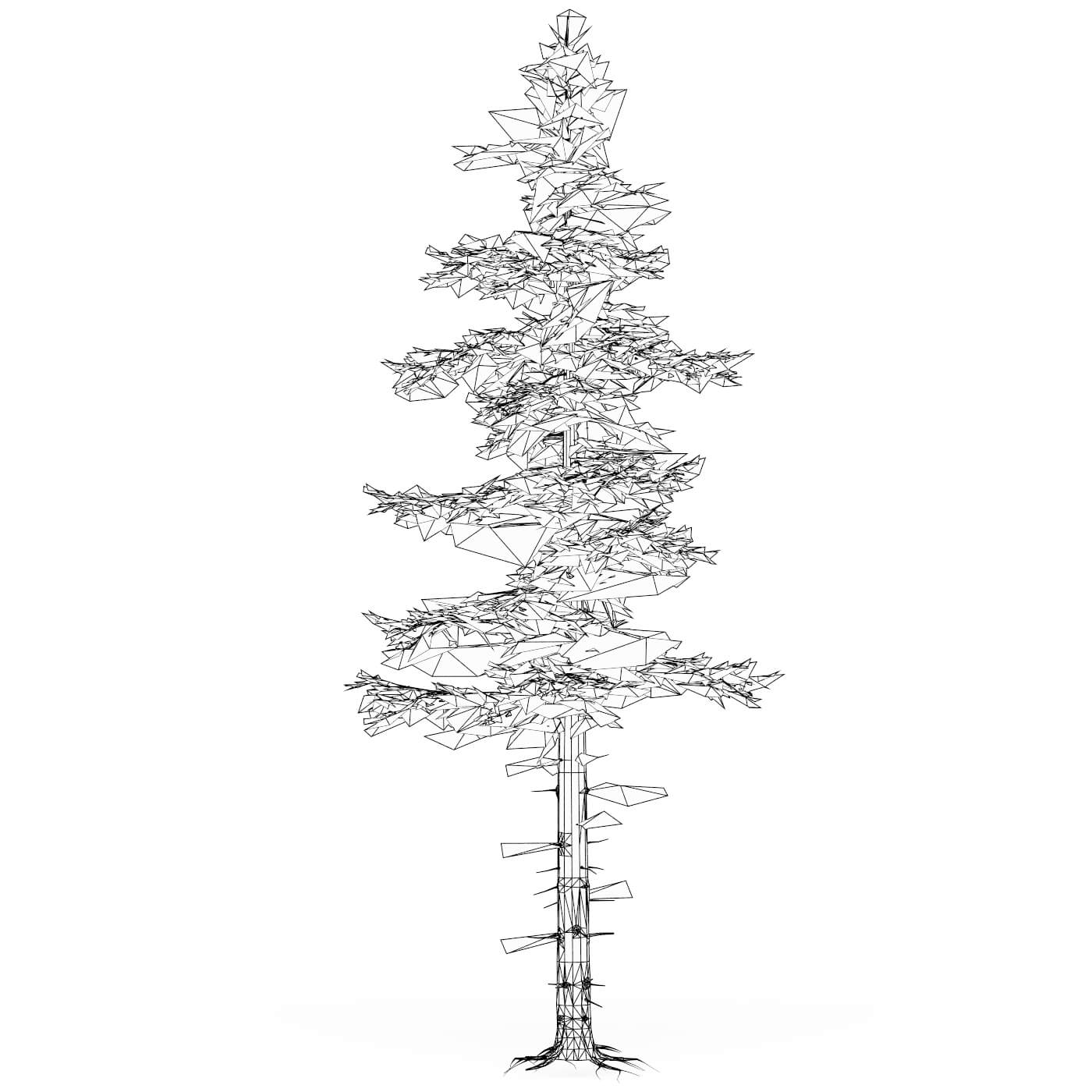 Low Poly Pine Tree 04 - 3D Model by TreeWorld3d