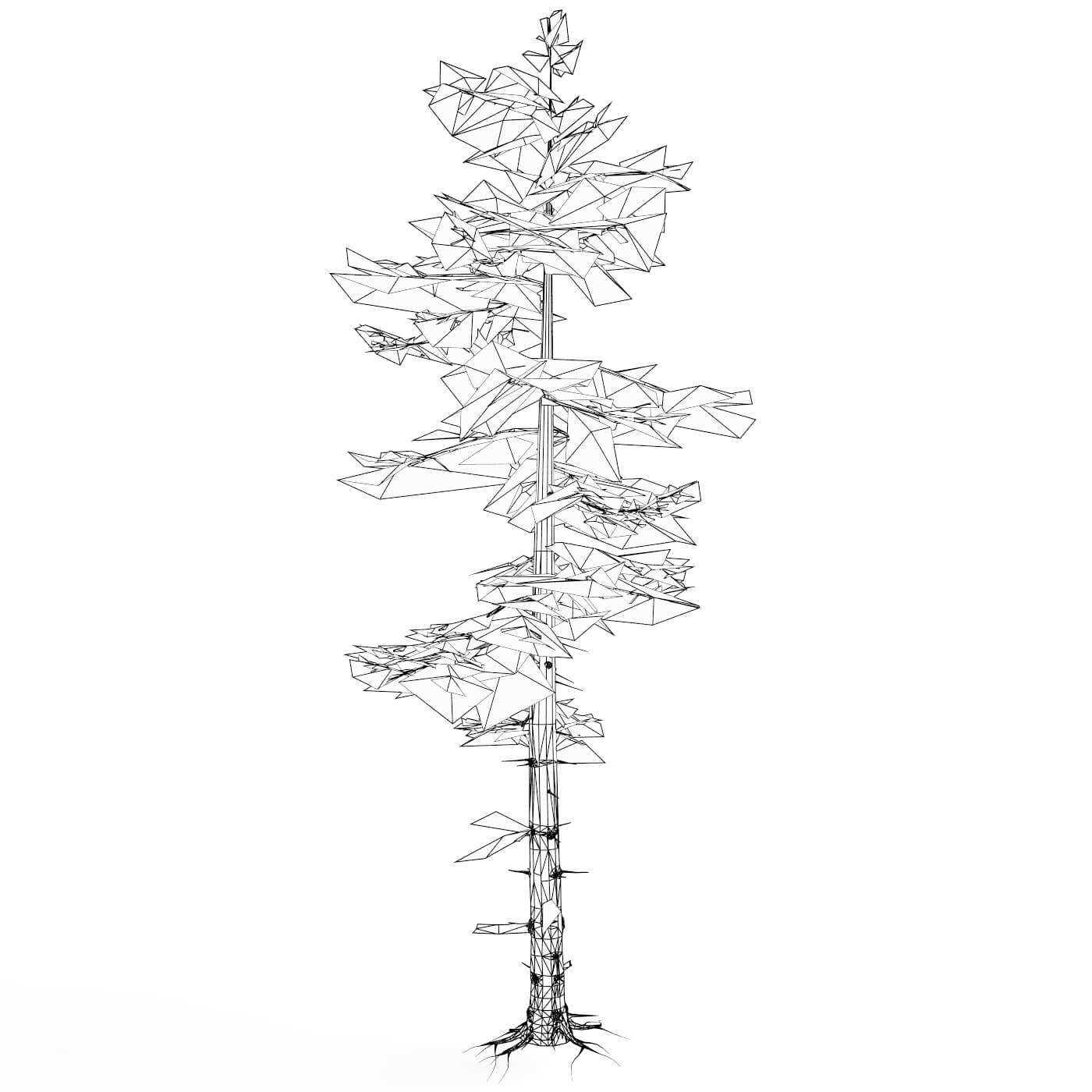 Low Poly Pine Tree 06 - 3D Model by TreeWorld3d