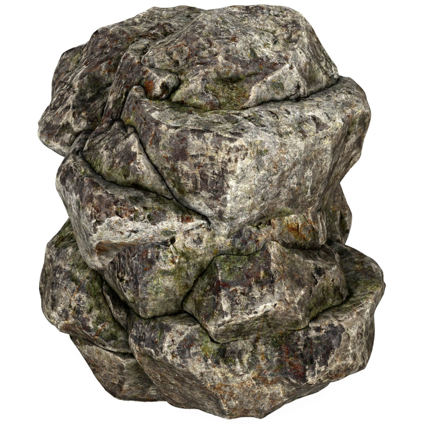 Low Poly Realistic Rock 01 - 3D Model by TreeWorld3d