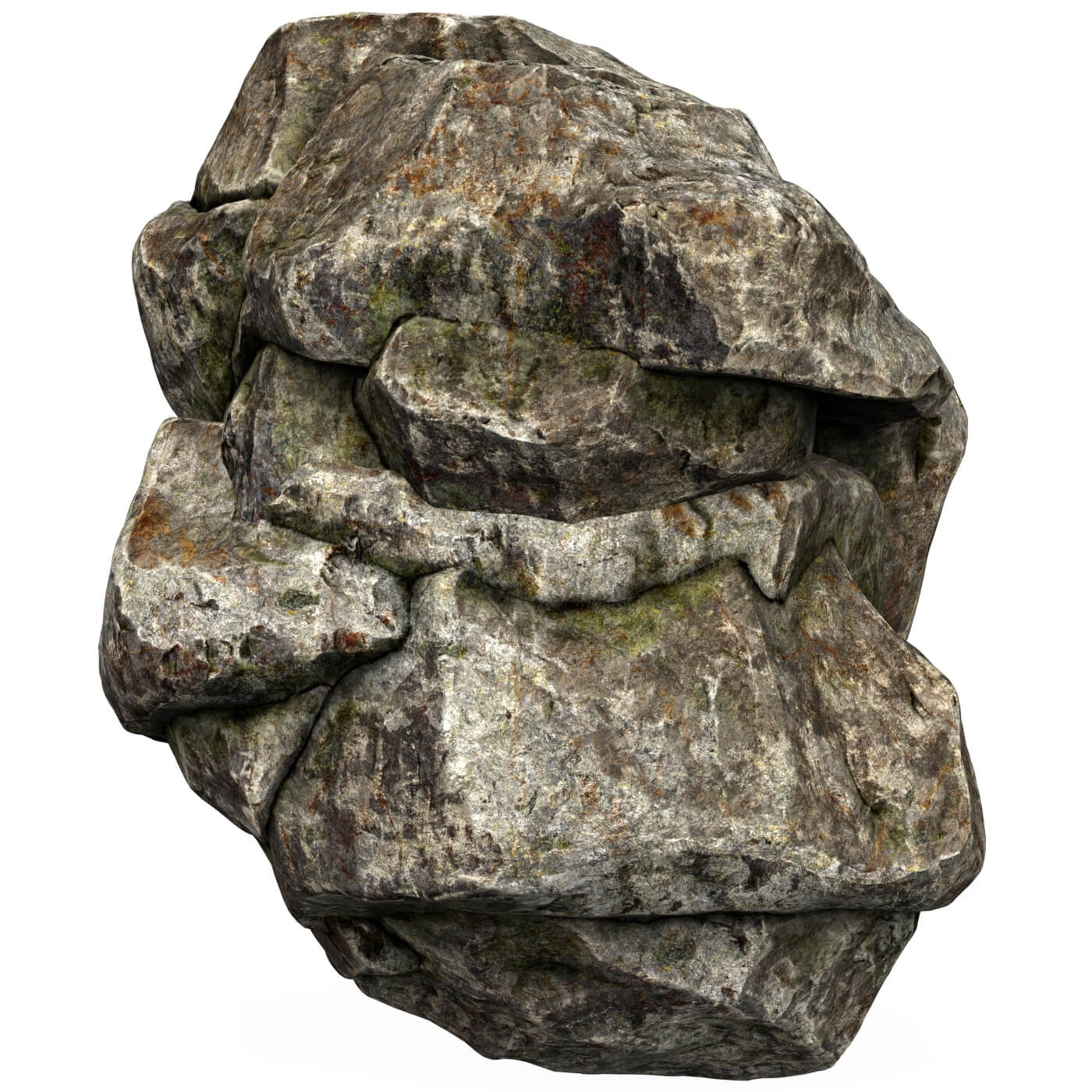 Low Poly Realistic Rock 01 - 3D Model by TreeWorld3d