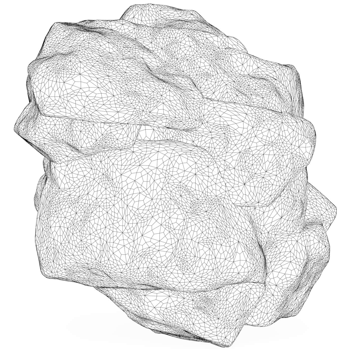 Low Poly Realistic Rock 01 - 3D Model by TreeWorld3d