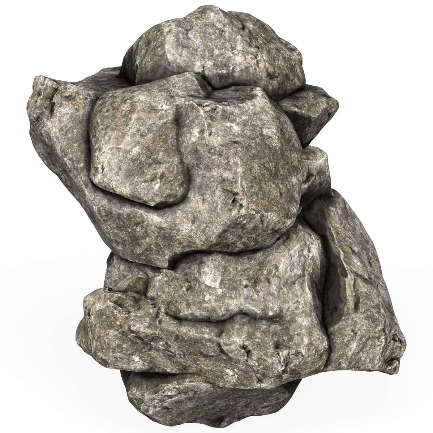 Low Poly Realistic Rock 02 - 3D Model by TreeWorld3d
