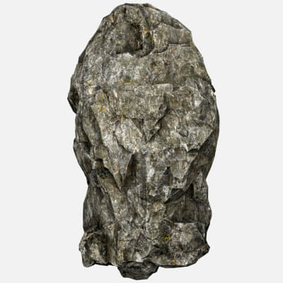 Low Poly Realistic Rock 04 - 3D Model by TreeWorld3d