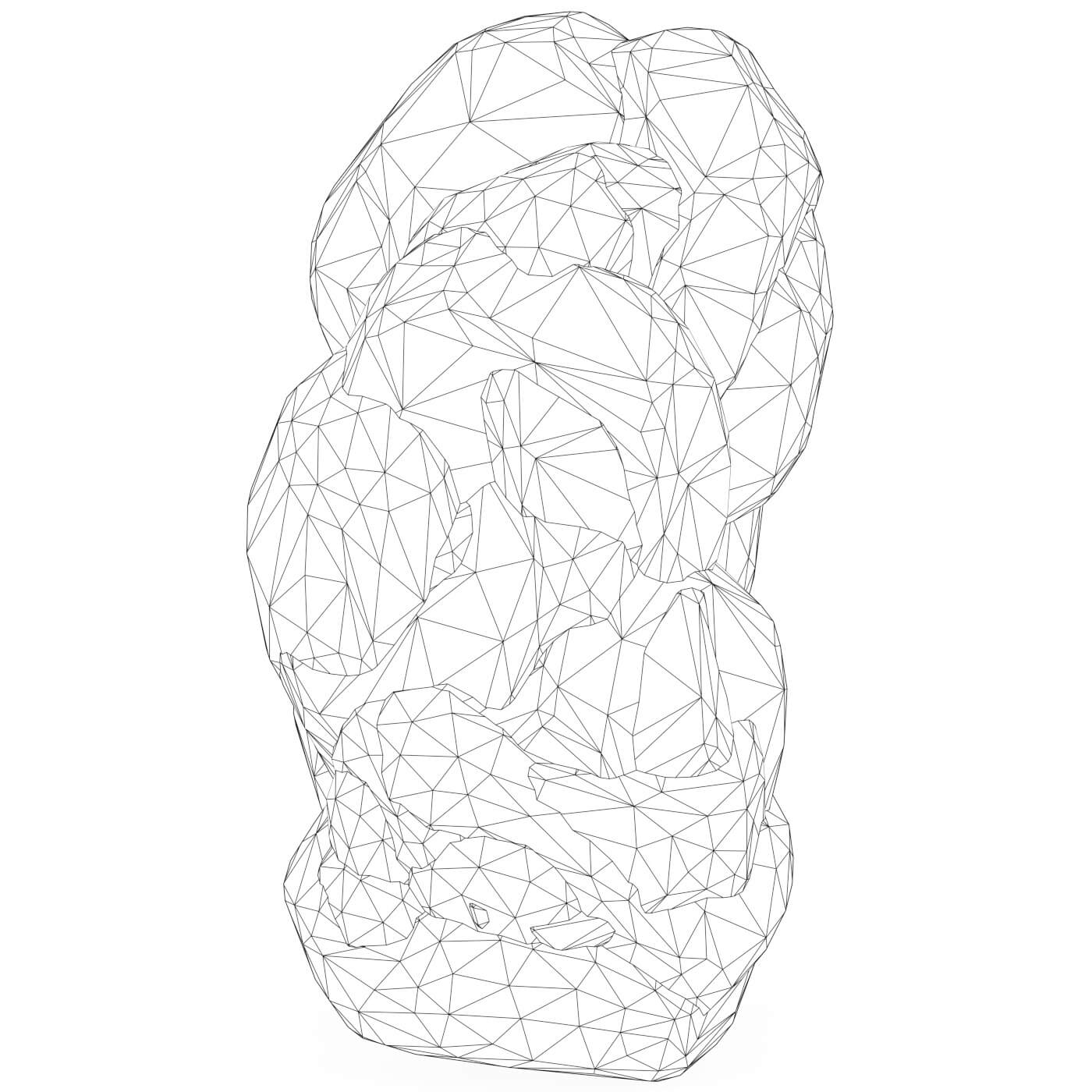 Low Poly Realistic Rock 08 - 3D Model by TreeWorld3d