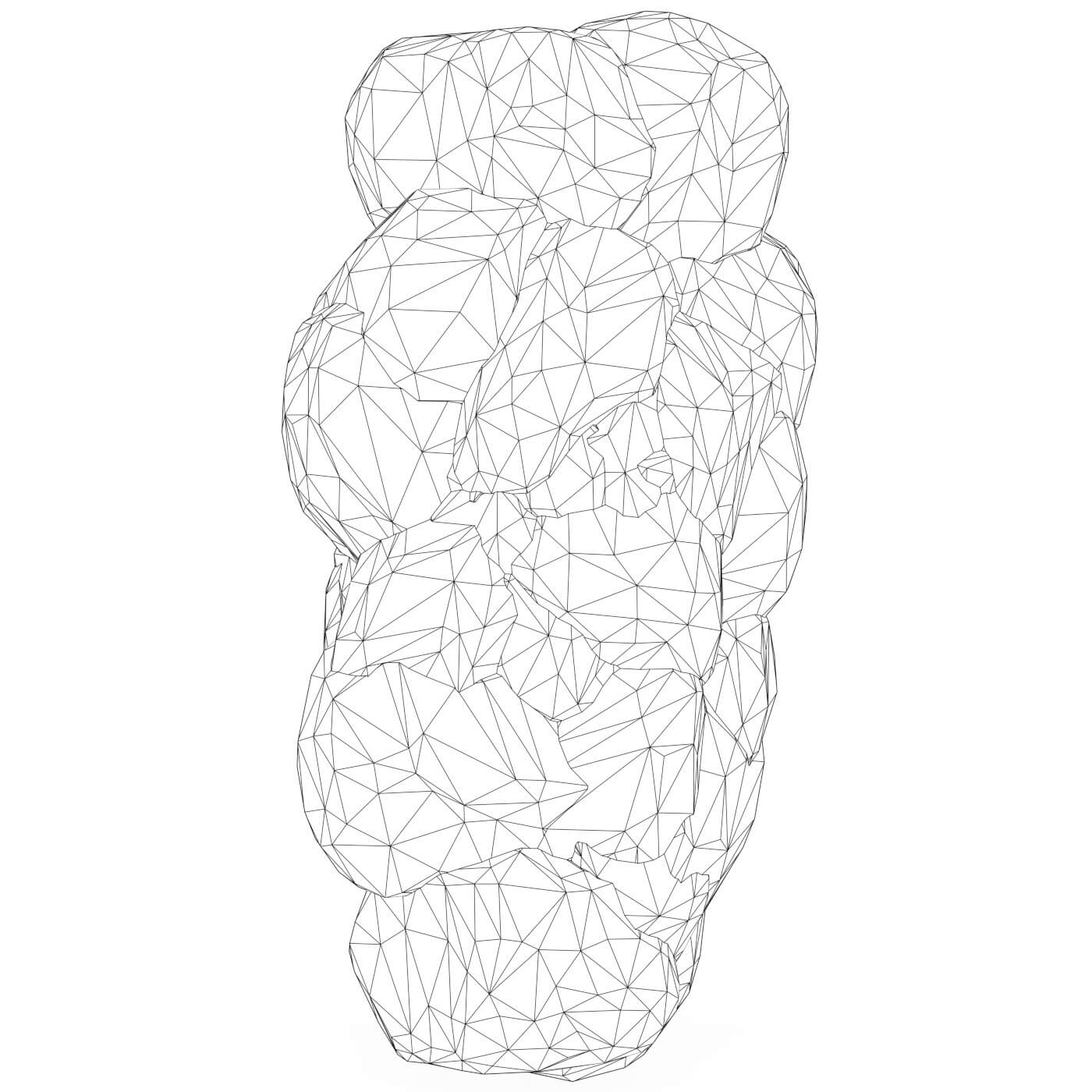 Low Poly Realistic Rock 09 - 3D Model by TreeWorld3d