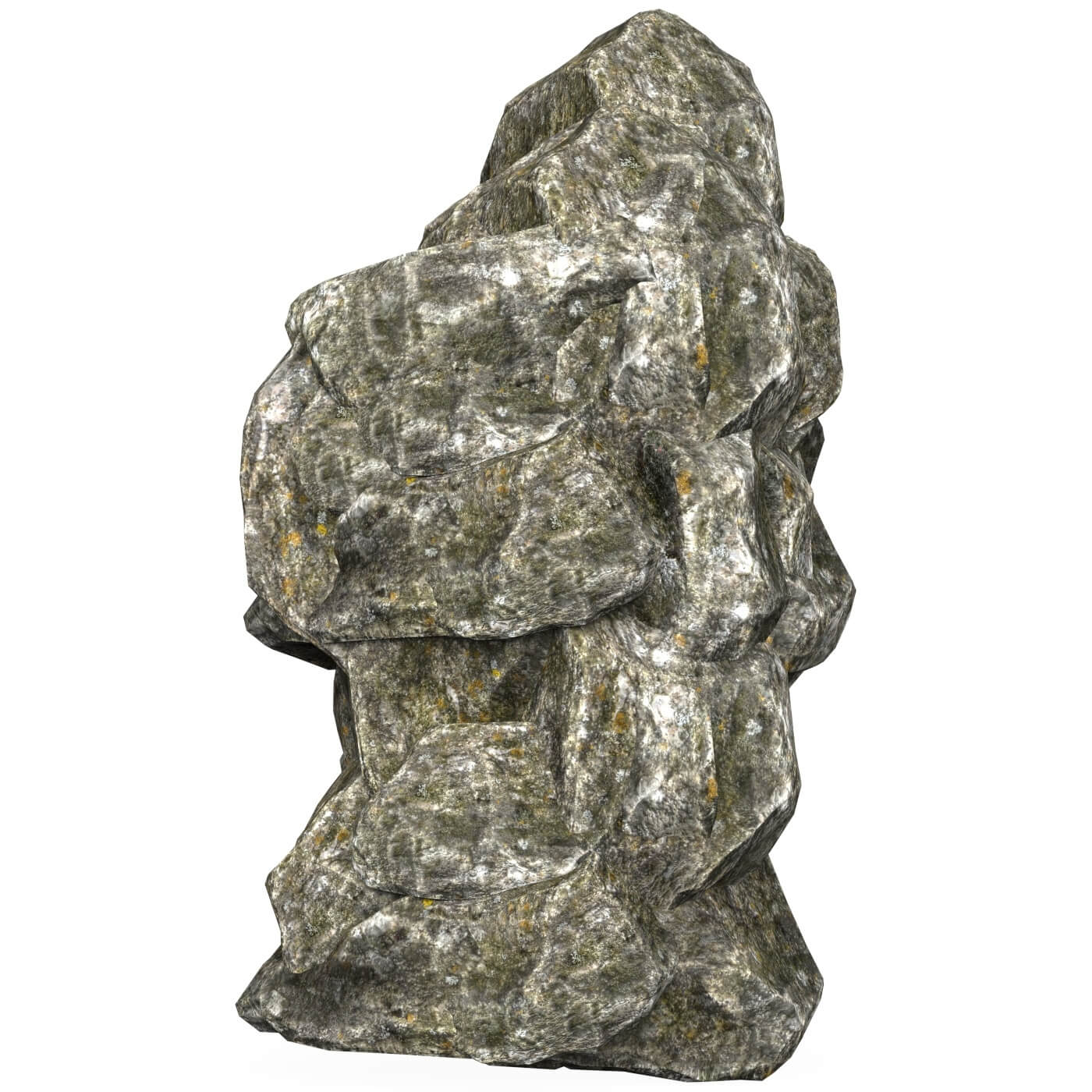 Low Poly Realistic Rock 12 - 3D Model by TreeWorld3d