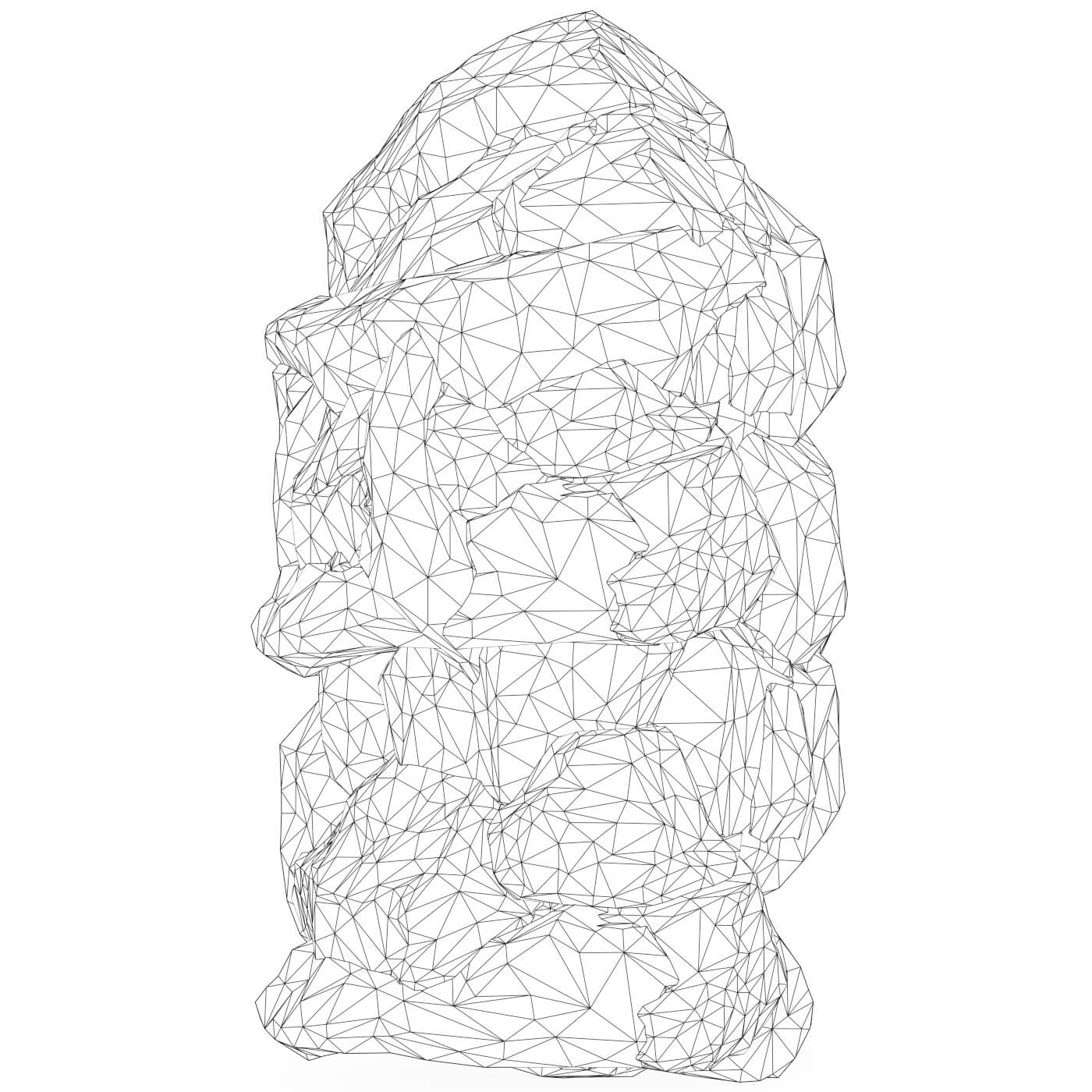 Low Poly Realistic Rock 12 - 3D Model by TreeWorld3d