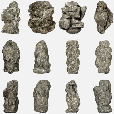 Low Poly Realistic Rock Collection - 3D Model by TreeWorld3d