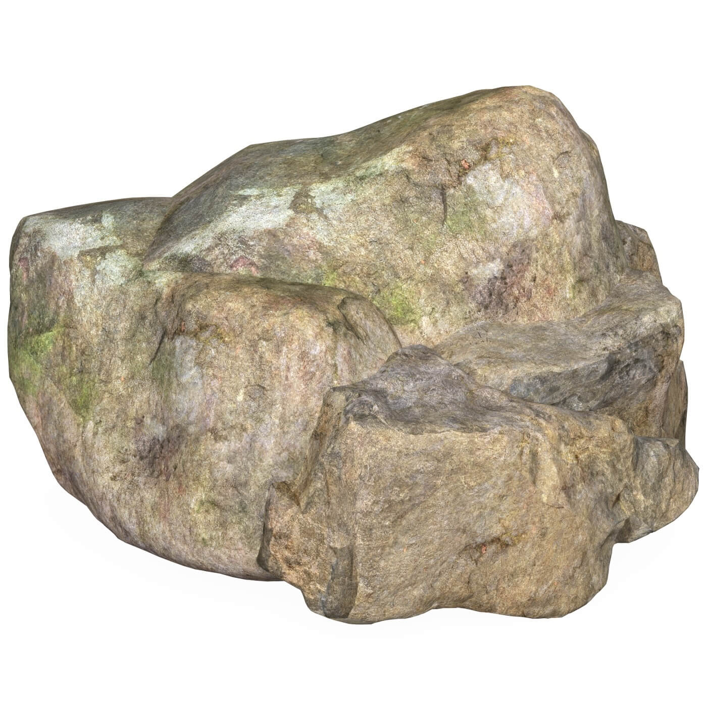 Low Poly Stone Rock 09 - 3D Model by TreeWorld3d