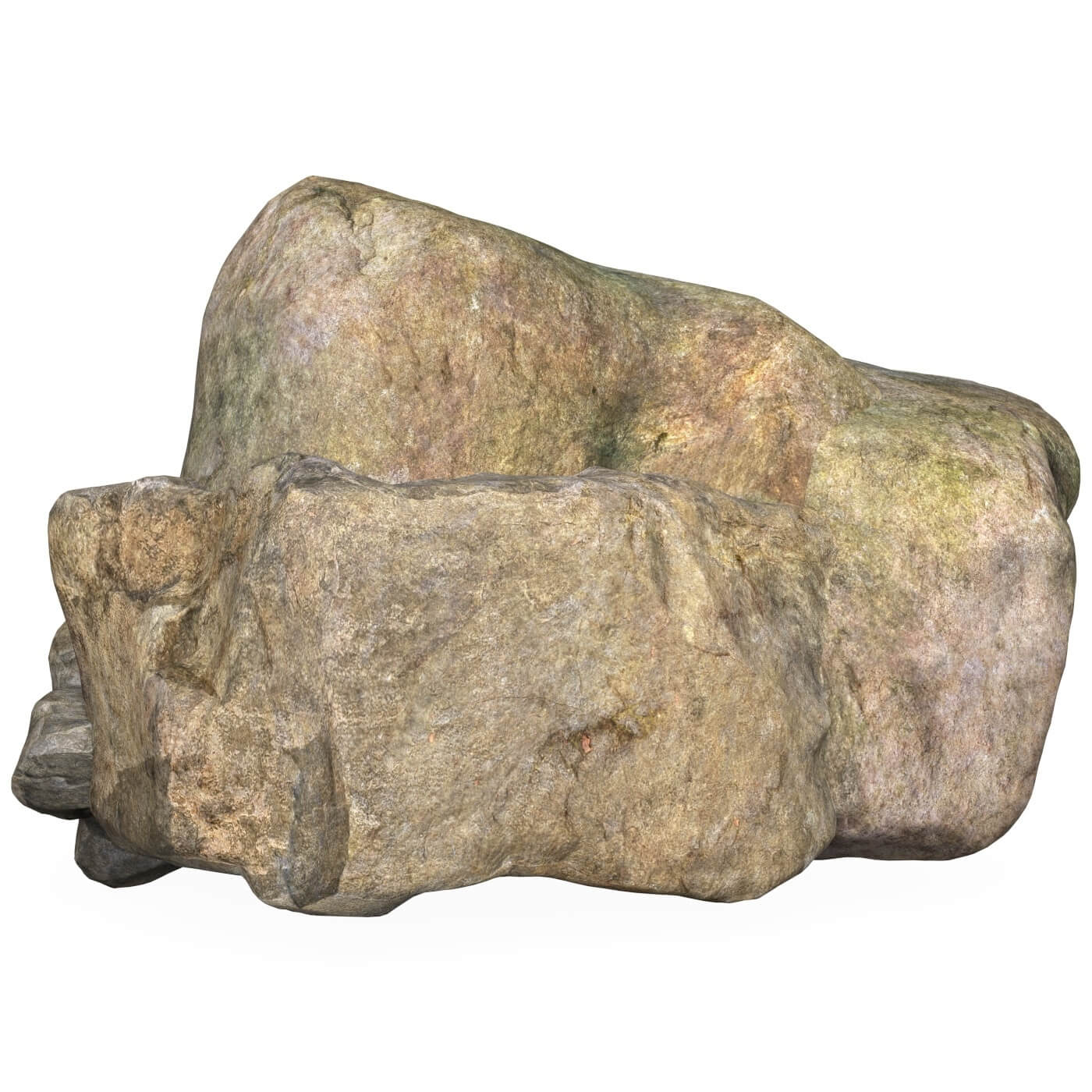 Low Poly Stone Rock 09 - 3D Model by TreeWorld3d