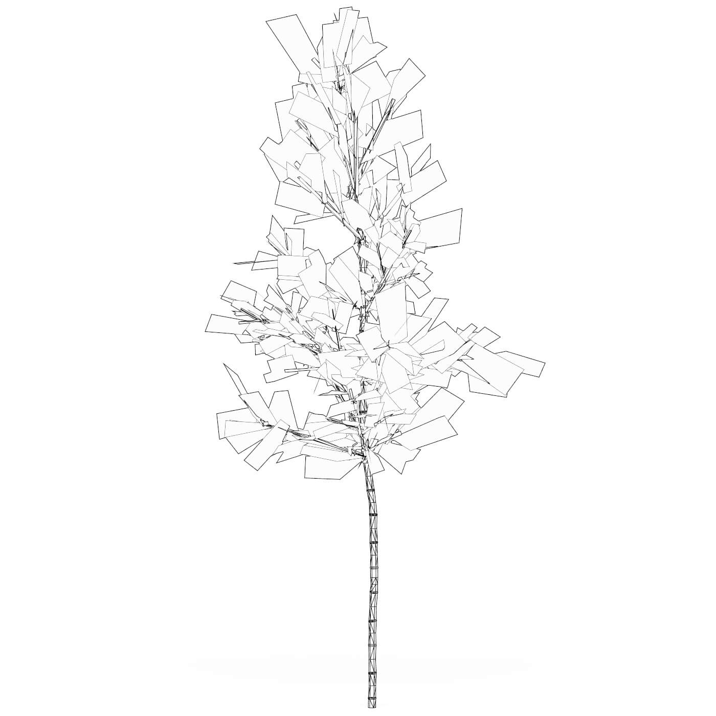 Realistic Low Poly Bamboo 03 - 3D Model by TreeWorld3d