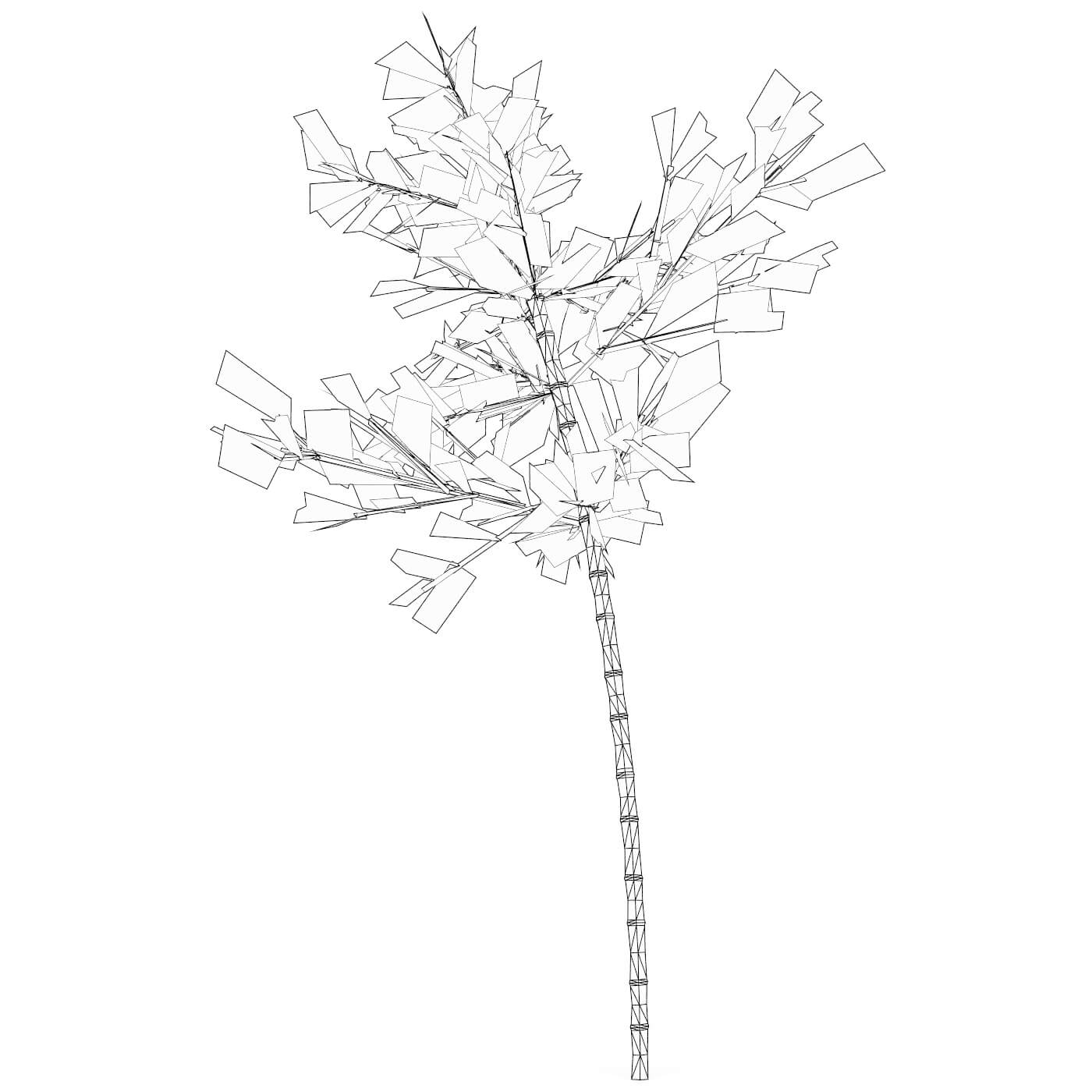 Realistic Low Poly Bamboo 04 - 3D Model by TreeWorld3d