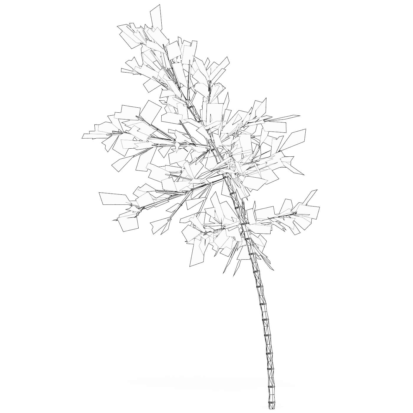 Realistic Low Poly Bamboo 06 - 3D Model by TreeWorld3d