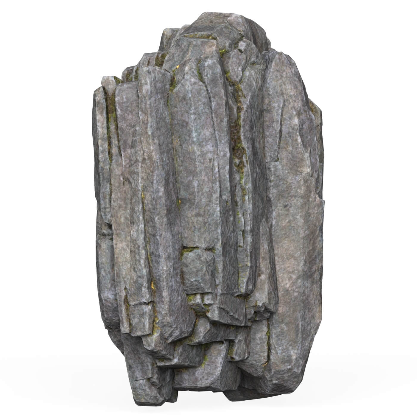 Realistic Low Poly Rock Cliff 02 - 3D Model by TreeWorld3d