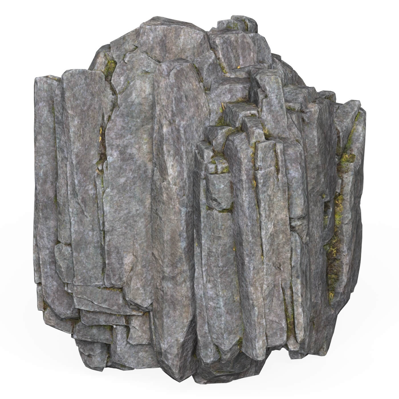 Realistic Low Poly Rock Cliff 03 - 3D Model by TreeWorld3d