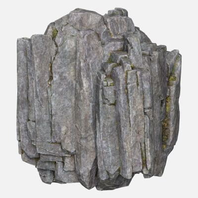 Realistic Low Poly Rock Cliff 03 - 3D Model by TreeWorld3d